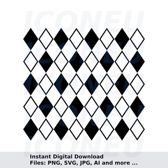 Argyle Pattern SVG Instant Digital Download Svg Ai Dxf - Etsy