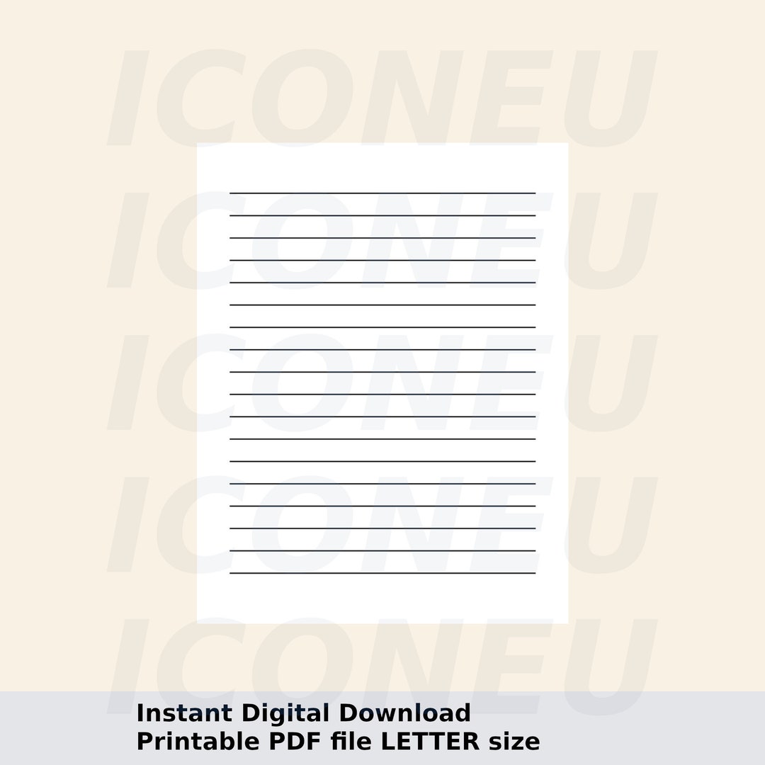 Page Template - Instant Digital Download! Custom PDF Print File - Etsy