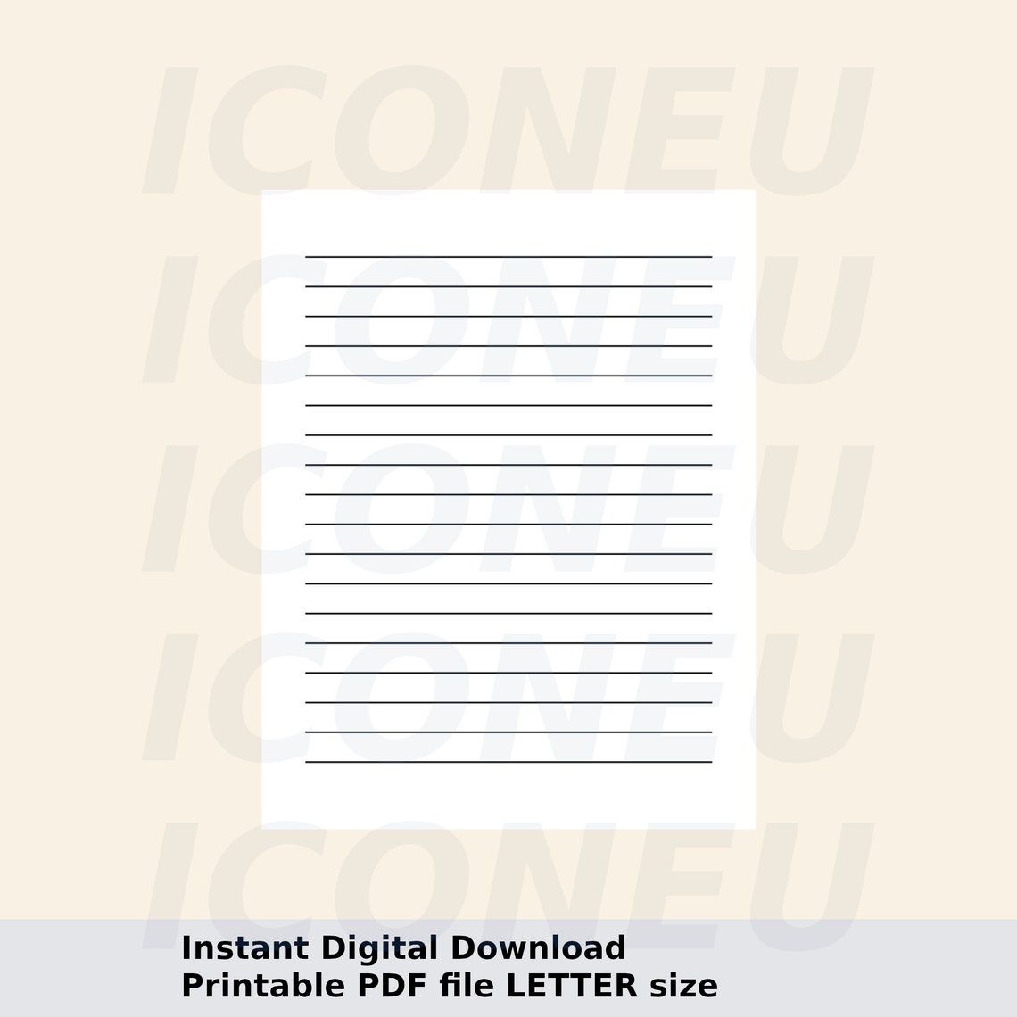 Page Template Instant Digital Download Custom PDF Print - Etsy