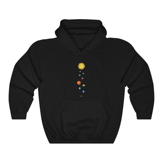 Solar System Hoodie Planets Hoodie Space Hoodie Astronaut | Etsy