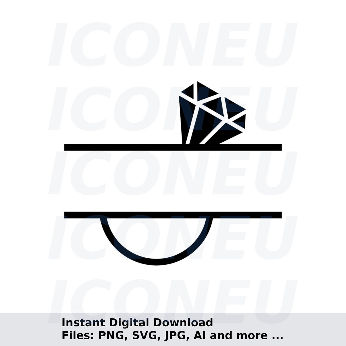 Diamond SVG Wedding SVG Diamond Ring SVG Instant Digital - Etsy