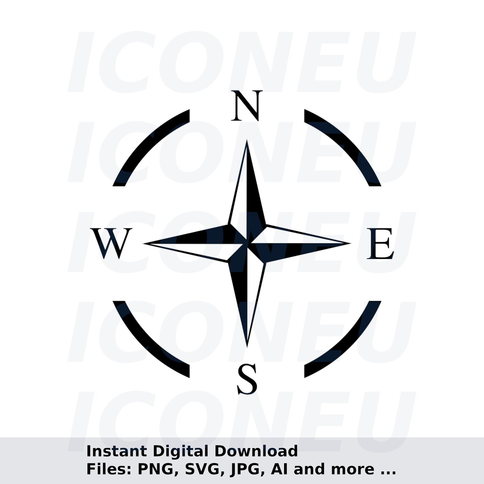 Compass SVG Nautical Compass SVG Compass Rose SVG Instant - Etsy