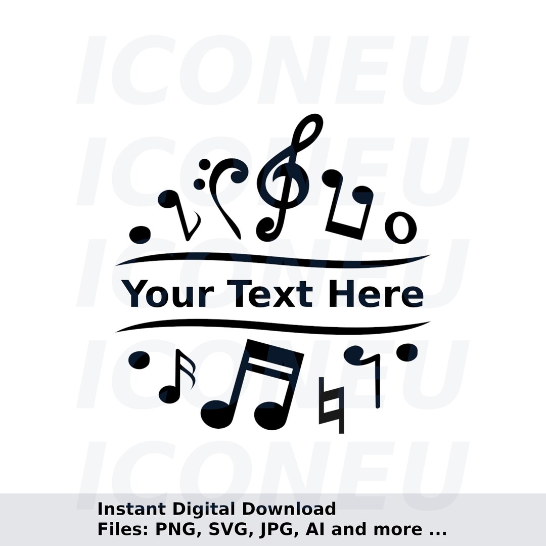 Music SVG, Musician SVG, Name Frame SVG - Instant Digital Download, Svg ...