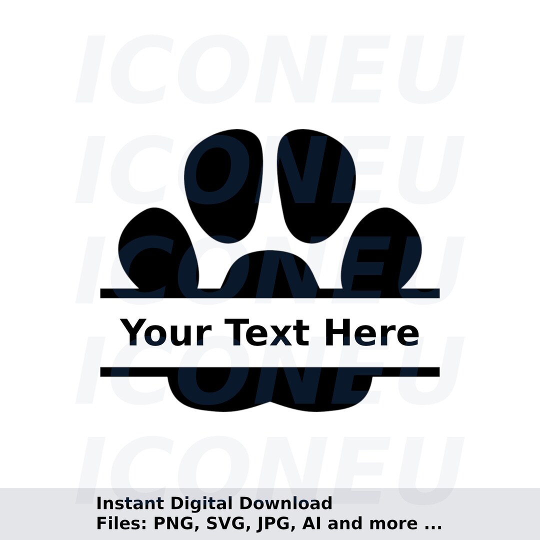 Dog Svg, Dog Paw Svg, Paw Print Svg | Instant Digital Download, Svg, Ai ...