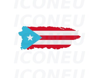 Puerto Rico Flag Svg Layered Puerto Rican Flag Svg Puerto - Etsy