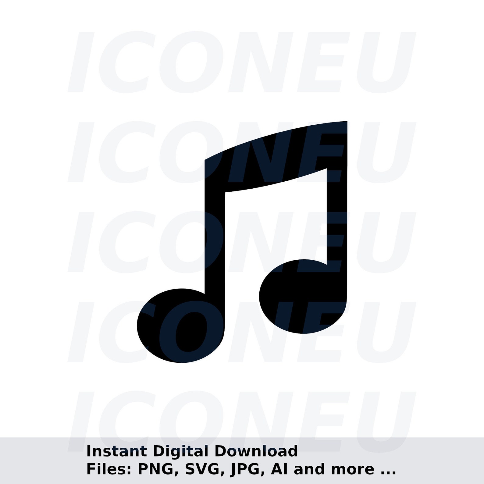 Music Note SVG Instant Digital Download Svg Ai Dxf Eps - Etsy
