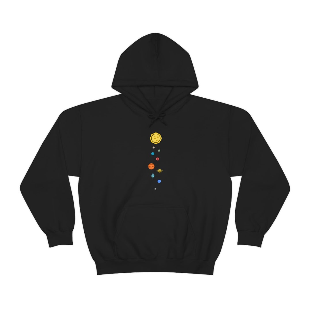 Solar System Hoodie, Planets Hoodie, Space Hoodie, Astronaut Hoodie ...