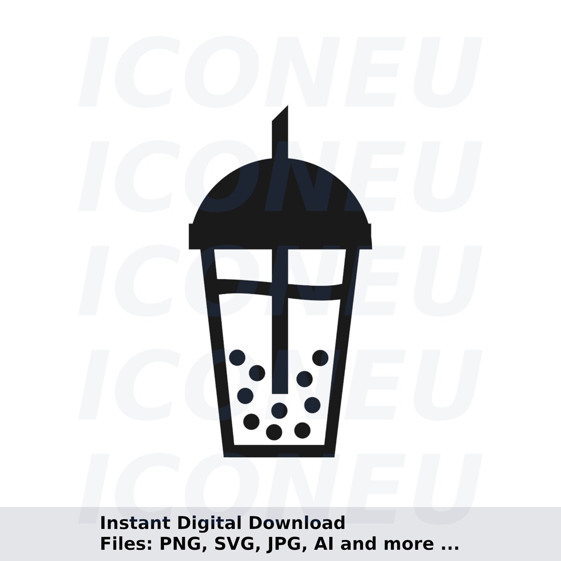 Bubble Tea SVG Instant Digital Download Svg Ai Dxf Eps - Etsy