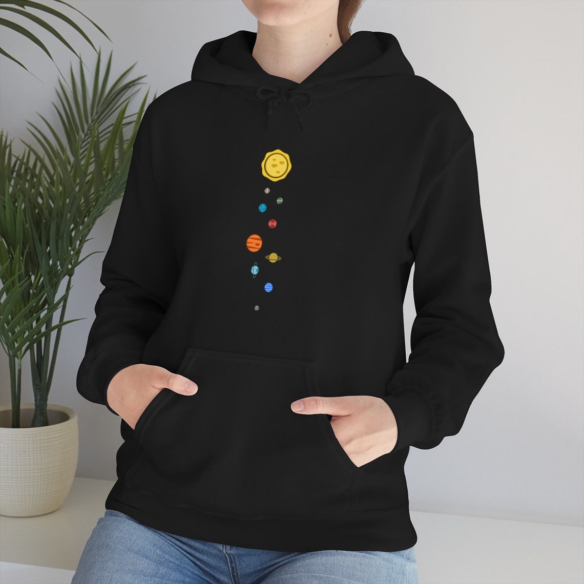 Solar System Hoodie Planets Hoodie Space Hoodie Astronaut - Etsy