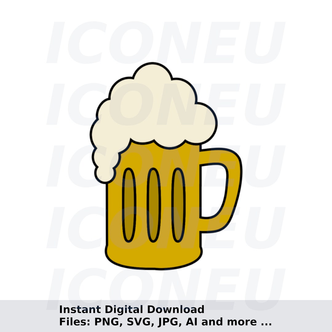 Bière SVG, chope de bière SVG, boisson SVG Téléchargement numérique ...