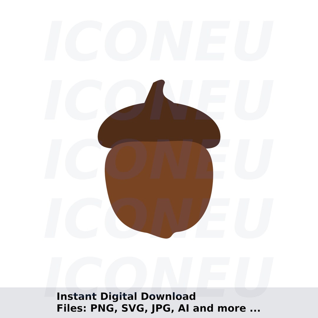 Acorn SVG Instant Digital Download Svg Ai Dxf Eps Png - Etsy UK