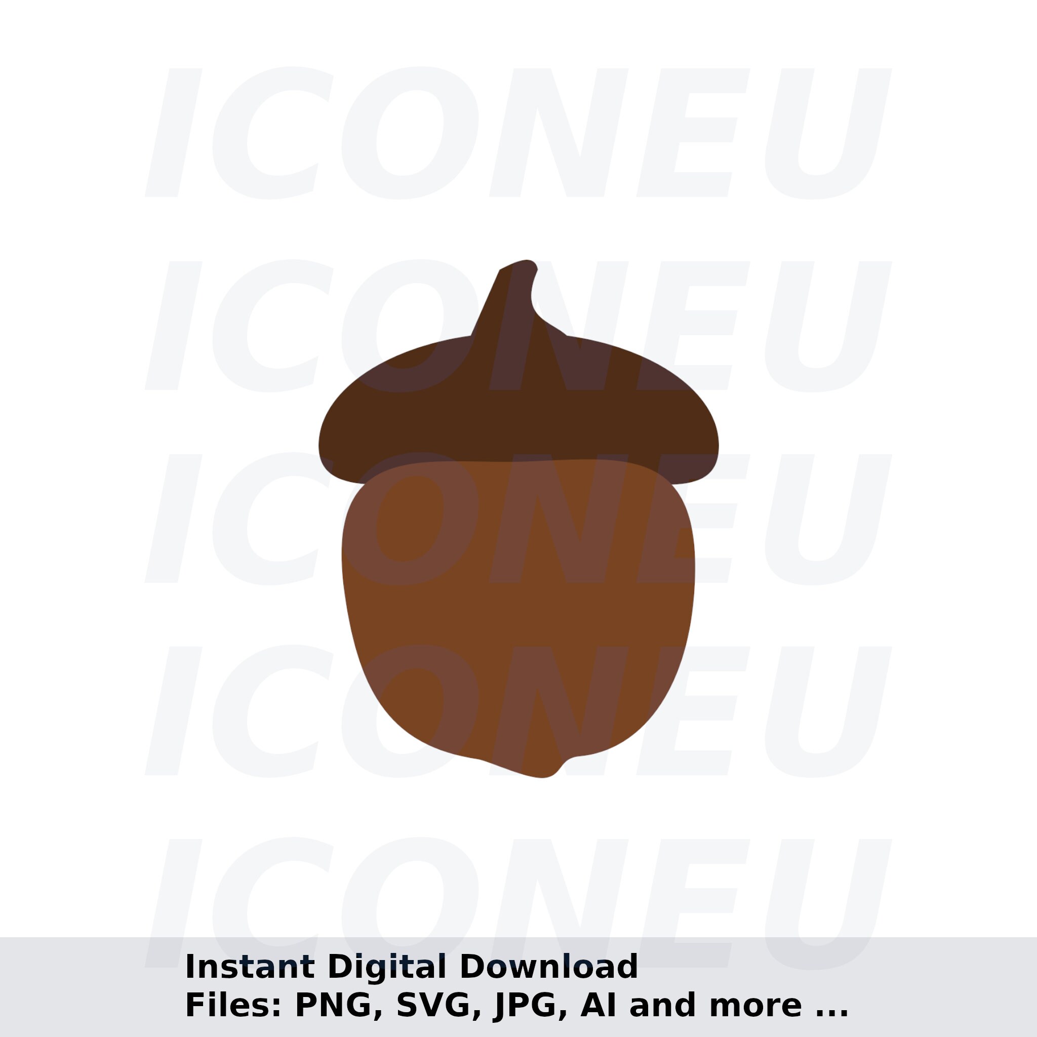 Acorn SVG Instant Digital Download Svg Ai Dxf Eps Png | Etsy