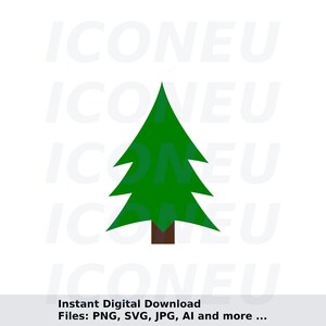 Christmas Tree Pine SVG - Instant Digital Download, Svg, Ai, Dxf, Eps ...