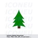 Christmas Tree Pine SVG - Instant Digital Download, Svg, Ai, Dxf, Eps ...