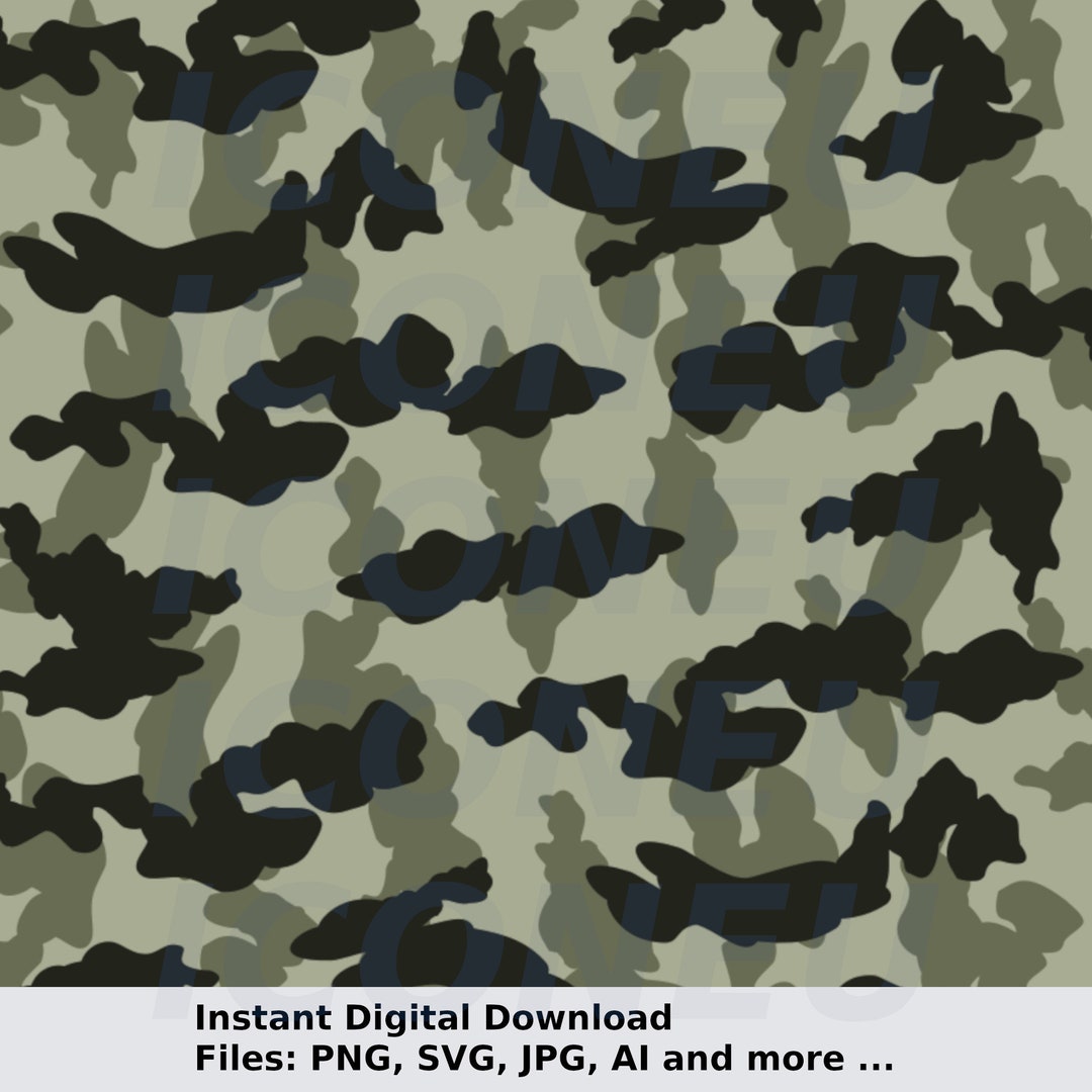 Green Camo Svg, Camo Pattern Svg, Camouflage Svg - Instant Digital ...