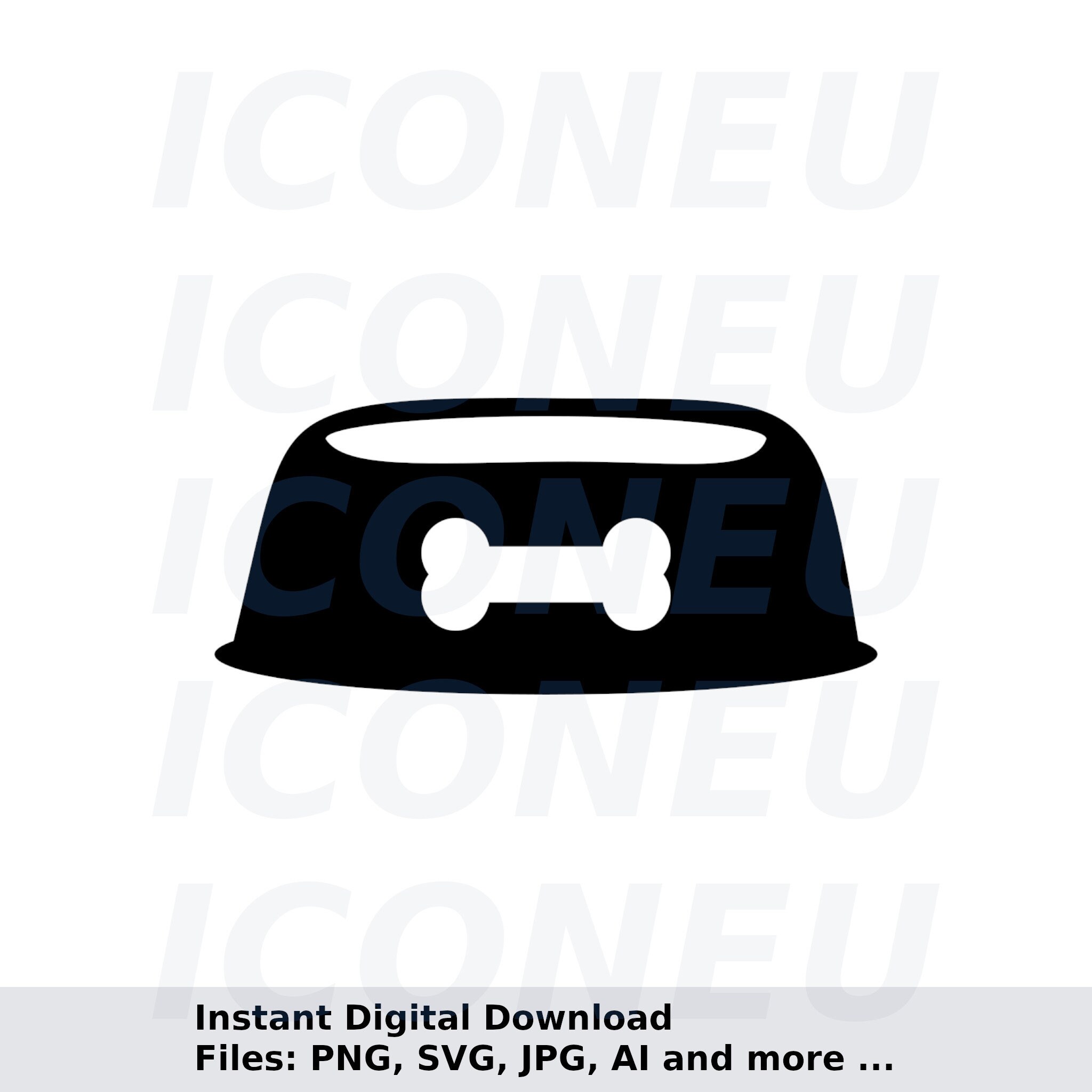 Dog Bowl Food Bowl SVG Bundle Instant Digital Download - Etsy