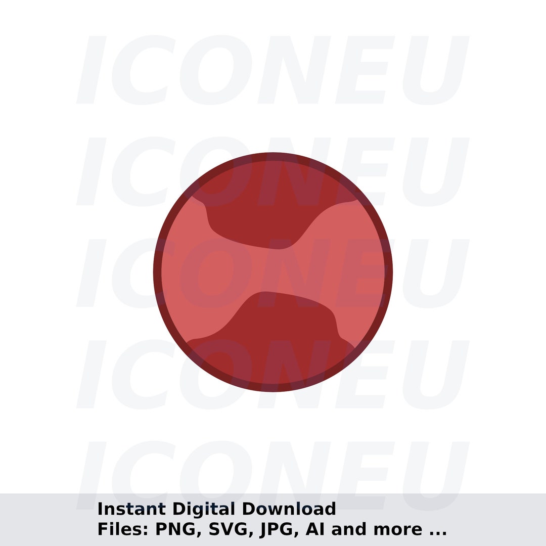 Planet Mars SVG - Instant Digital Download, Svg, Ai, Dxf, Eps, Png ...