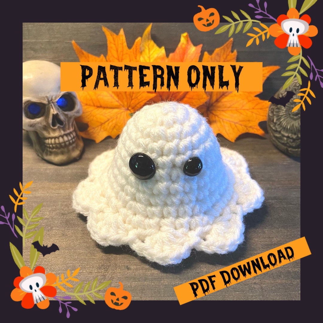Halloween Baby Ghost Puddle Crochet PATTERN, Amigurumi Ghost English ...
