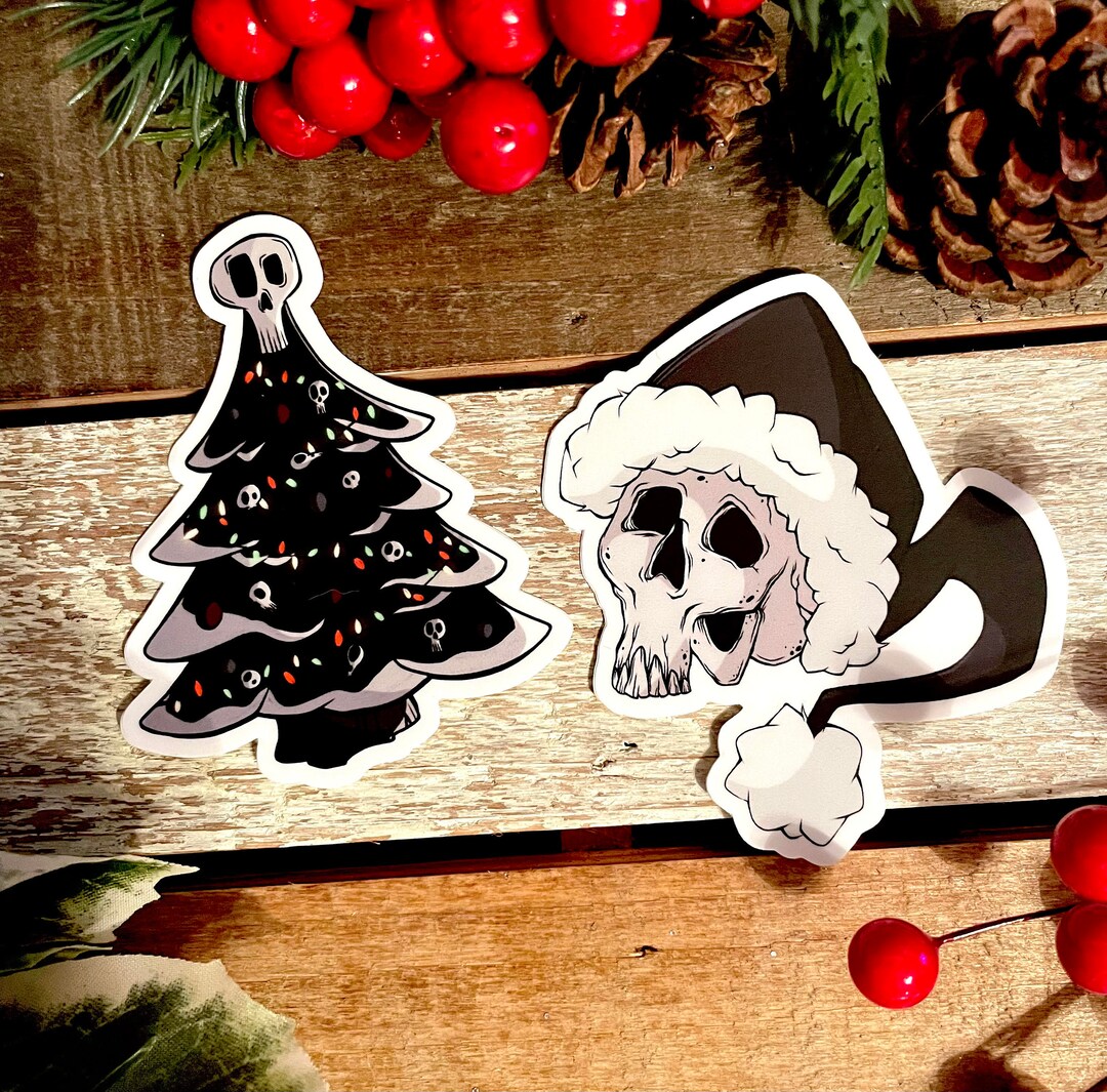 Goth Christmas Stickers, Goth Christmas, Goth Christmas Tree, Christmas ...