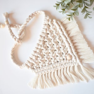Macrame Dog Accessory Set: Boho Bandana, Collar & Leash - Etsy