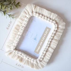 Handmade Macrame Photo Frame: Boho Wedding Decor - Etsy