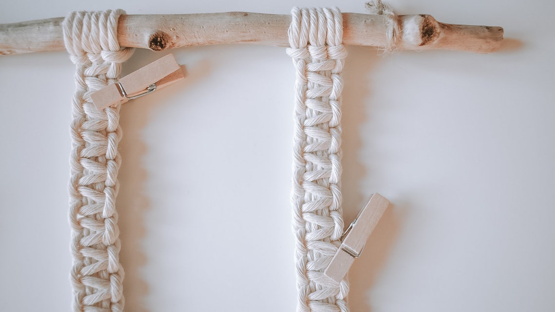 Macrame Pictures Holder | Polaroid Frame | Macrame Photo Hanger | Wall ...