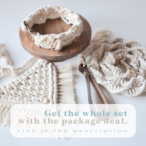 Macrame Dog Collar | Boho Dog Collar | Dog Gifts | Macrame Pet Collar ...