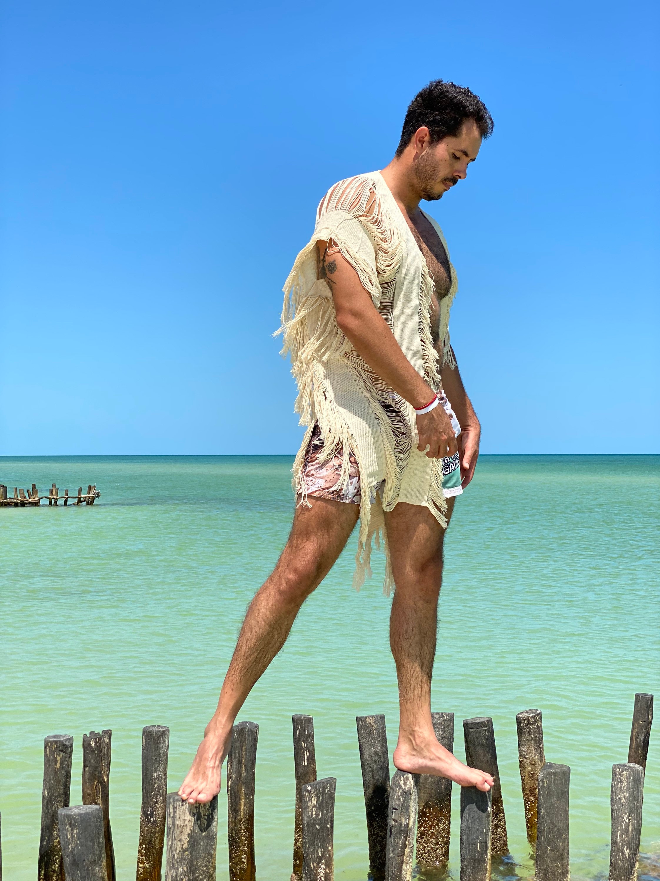 Men Beach Tulum Cover Up, Boho Men Cover Up, Beach Tulum Kimono ...