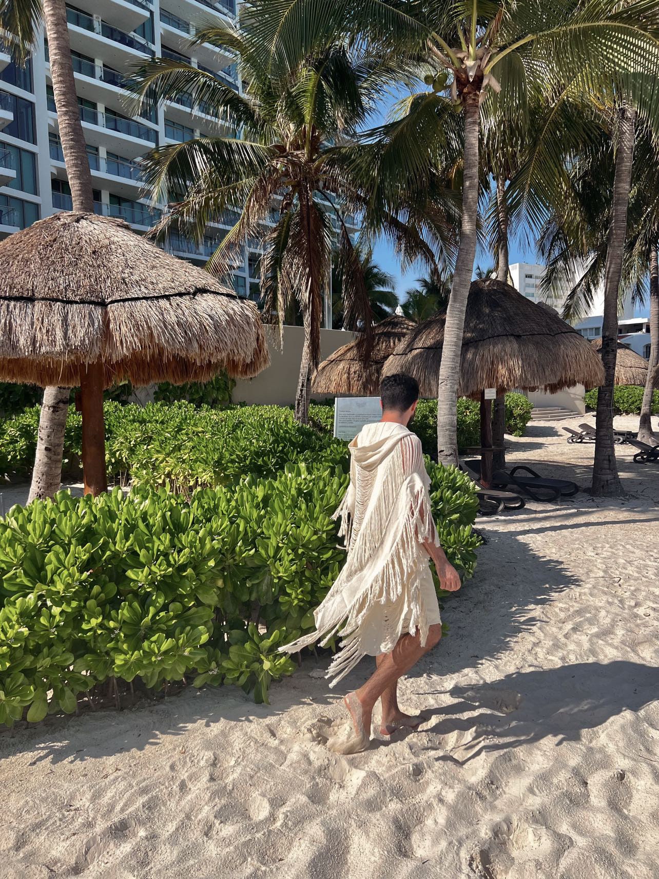 Set Tulum Frayed Cape and Short, Festival Outfit, Tulum Men Outfit, Men ...