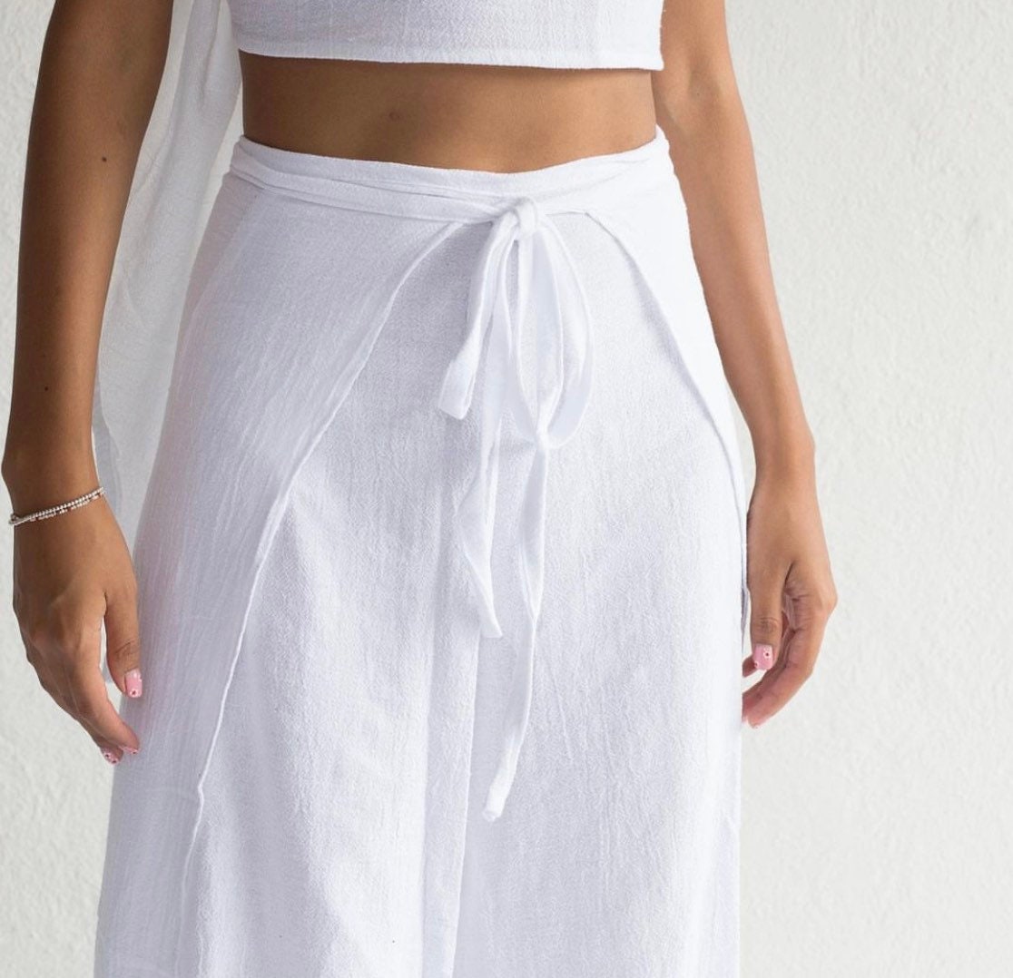 Beach Boho Pants Wrap Around Pants Thai Fisher Pants Self - Etsy
