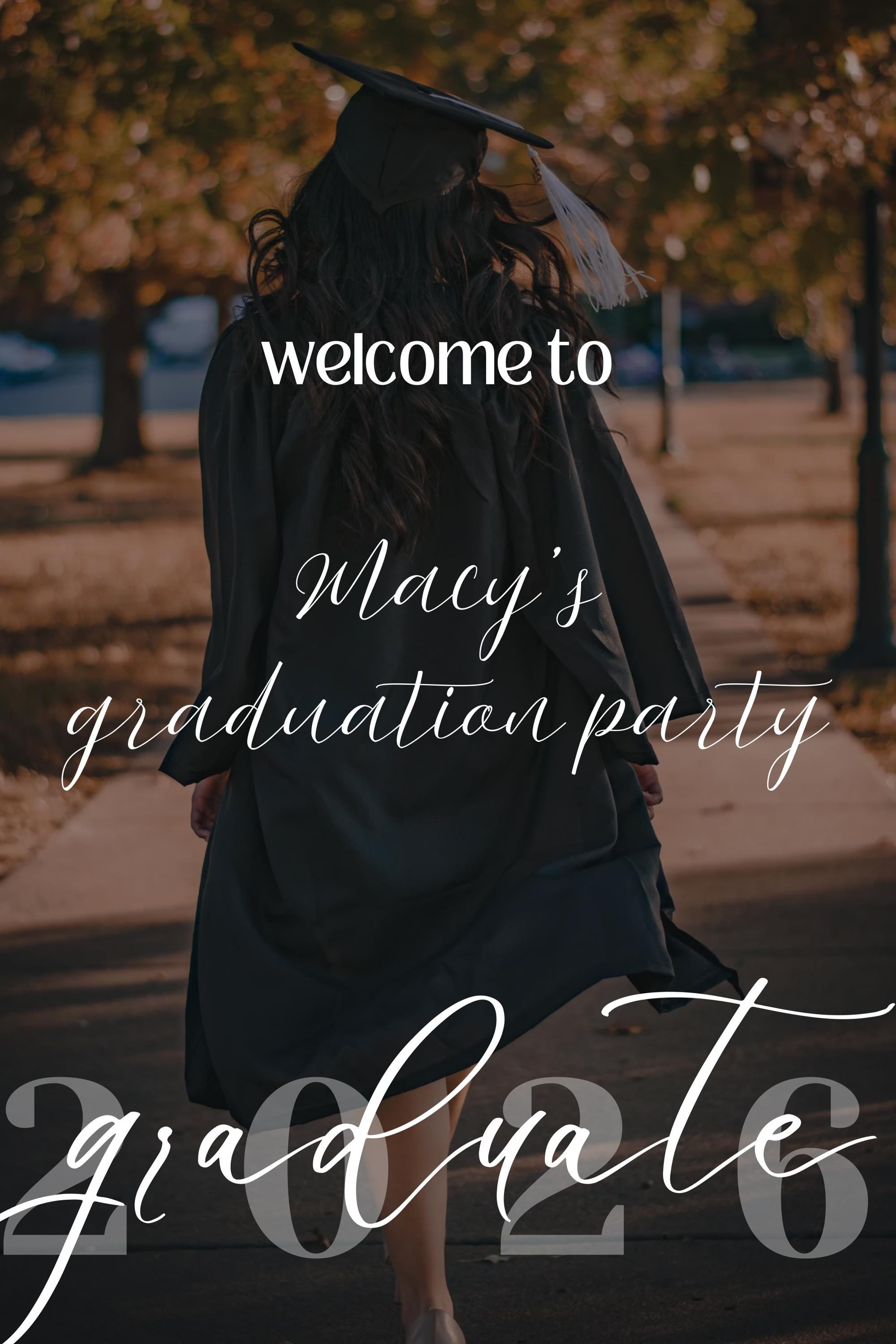 Graduation Welcome Sign | Canva Template (digital Download) - Etsy ...