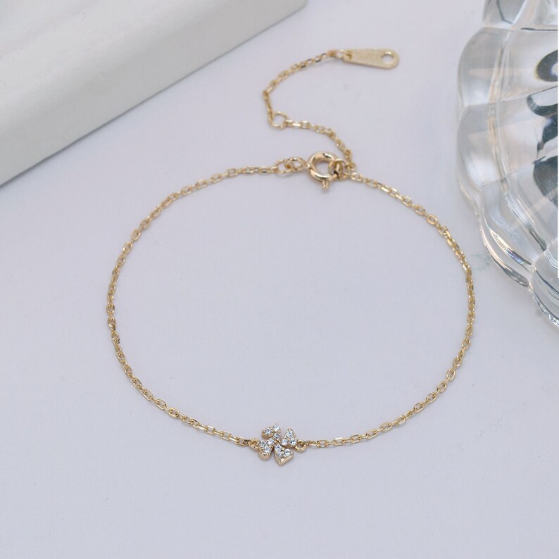 Van Cleef Bracelet Four Leaf Clover Bracelet 925 Sterling Silver - Etsy