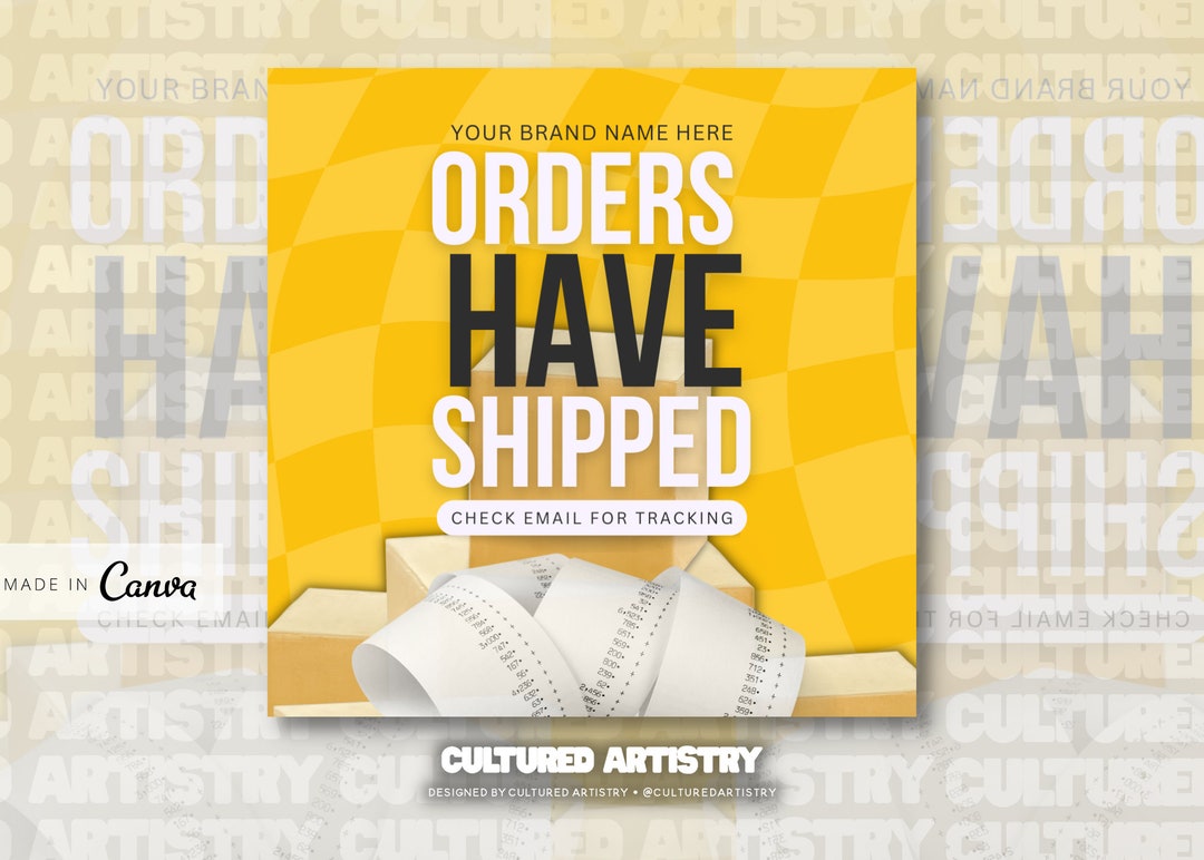 Orders Have Shipped Flyer Shipping Flyer Orders Shipped - Etsy