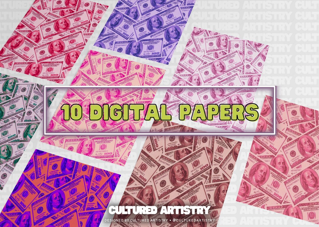 Money Digital Paper Digital Glam 10 Money Digital Paper Backgrounds ...