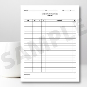Midwife Client NEWBORN Paperwork | Printable PDF for Midwifery ...