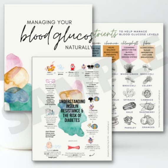 Managing Blood Glucose Naturally Handout Printable PDF | Etsy