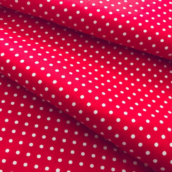 Red Dot Fabric - Etsy