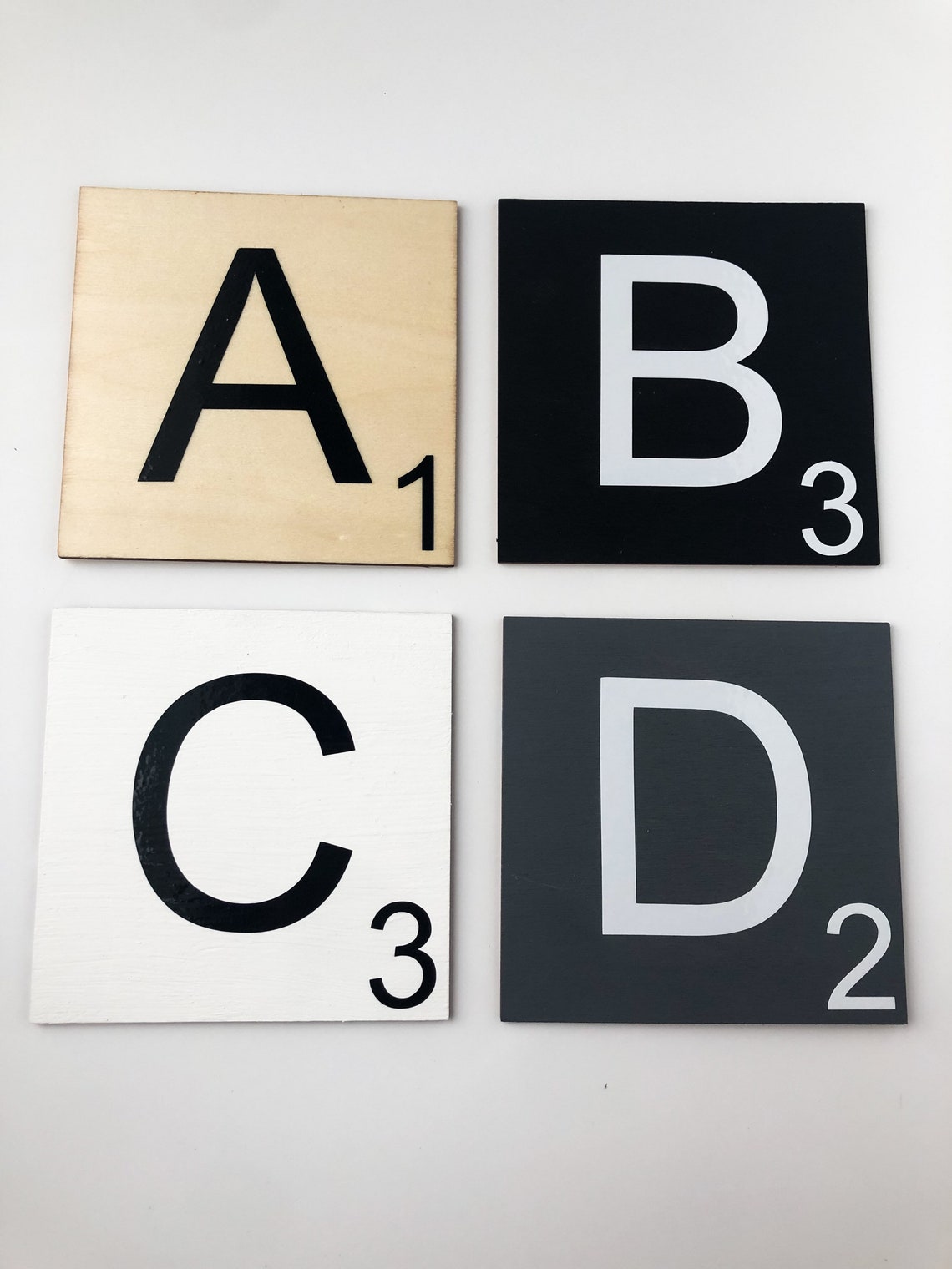 Personalized 4x4 Scrabble Wall Letters Family Name Tiles - Etsy