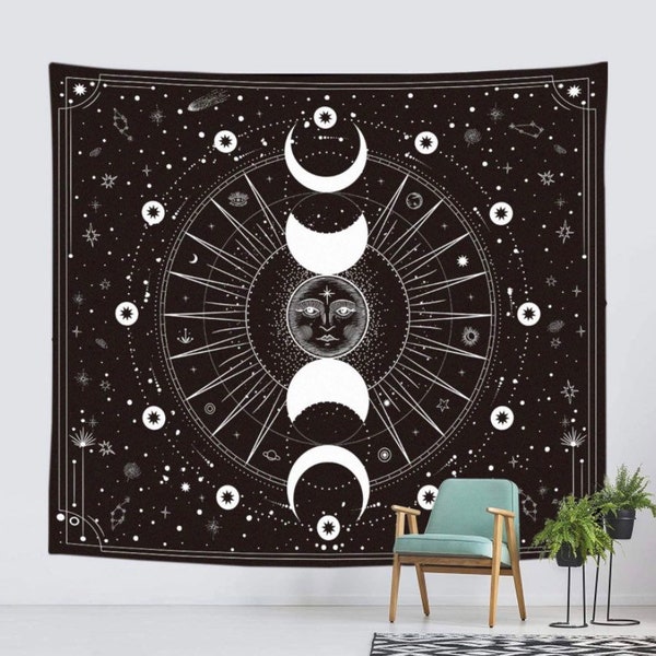 Moon Phase Tapestry - Etsy