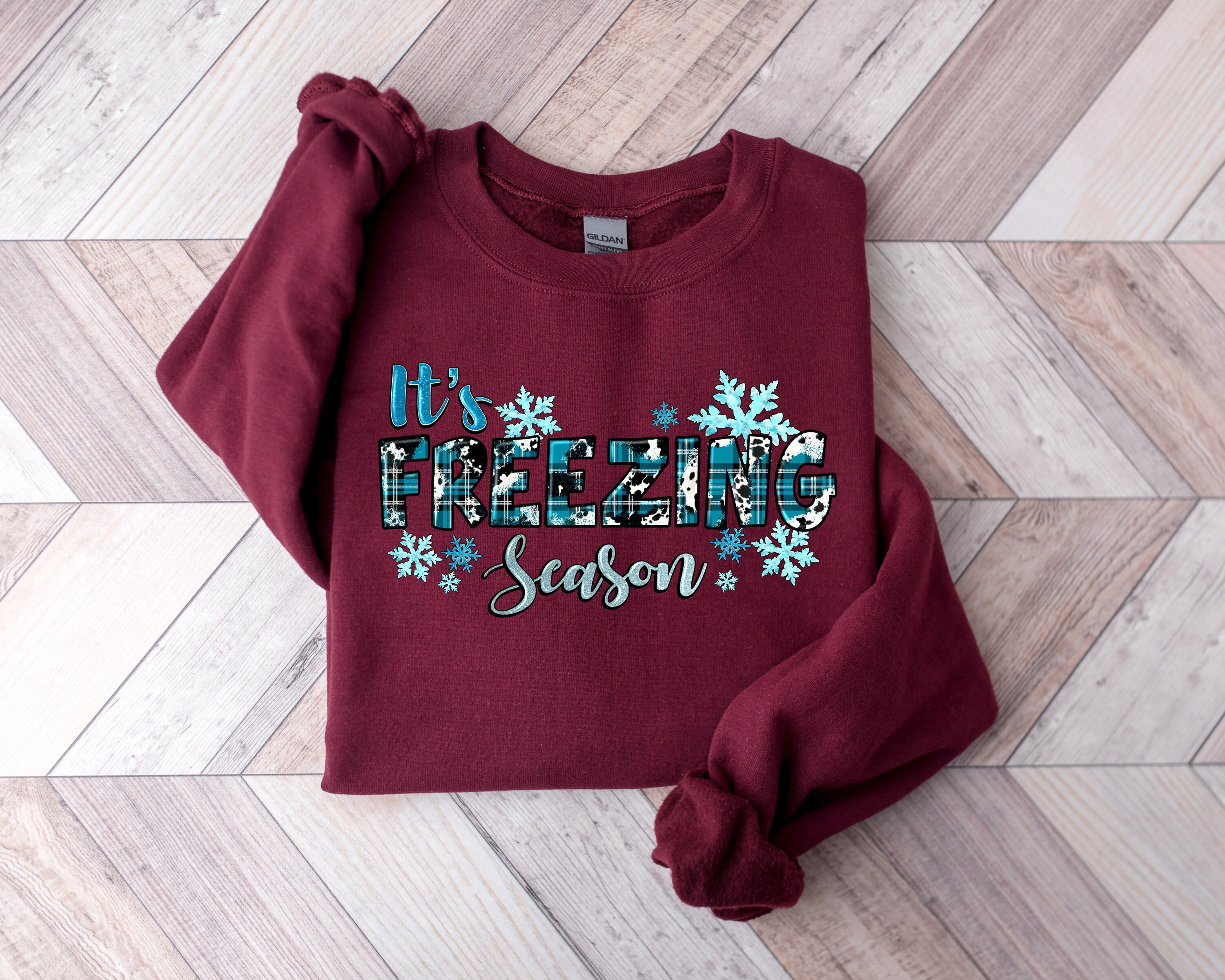 It's Freezing Season Shirt, Cute Sweatshirt, Winter Sweatshirt, Holiday ...