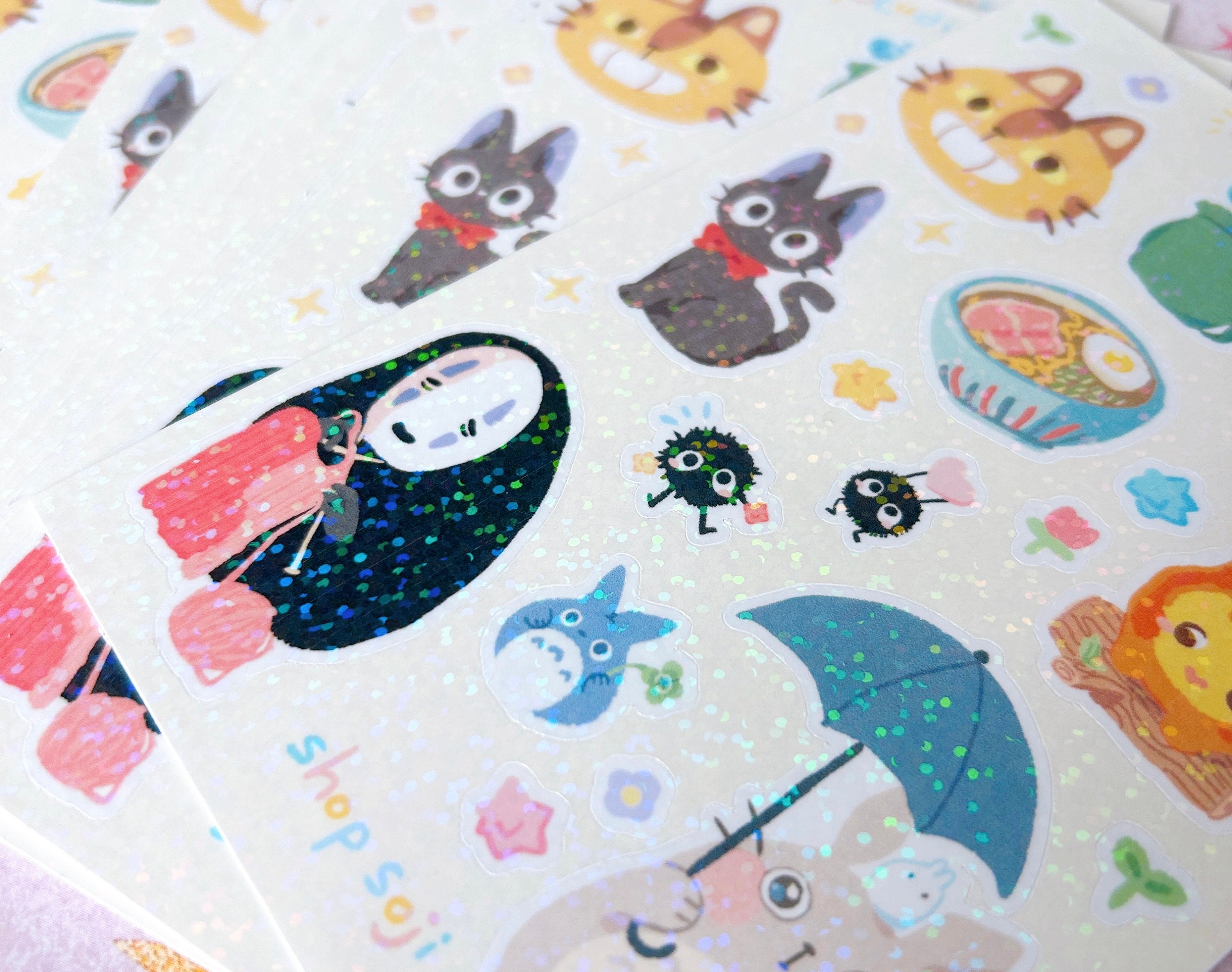 Studio Ghibli Sticker Sheet | Anime Stickers - Kawaii Stickers - Cute ...