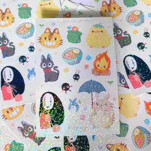Studio Ghibli Sticker Sheet | Anime Stickers - Kawaii Stickers - Cute ...