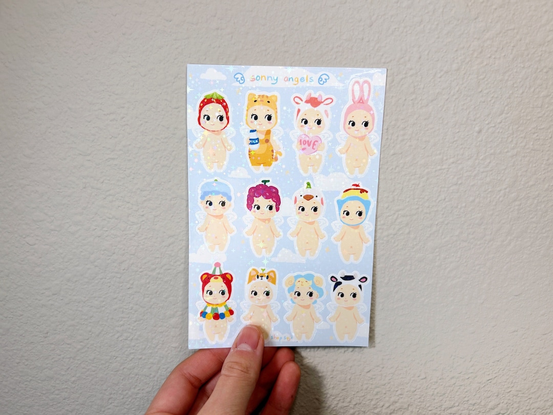 Sonny Angels Sticker Sheet | Kawaii Sticker - Cute Sticker - Waterproof ...