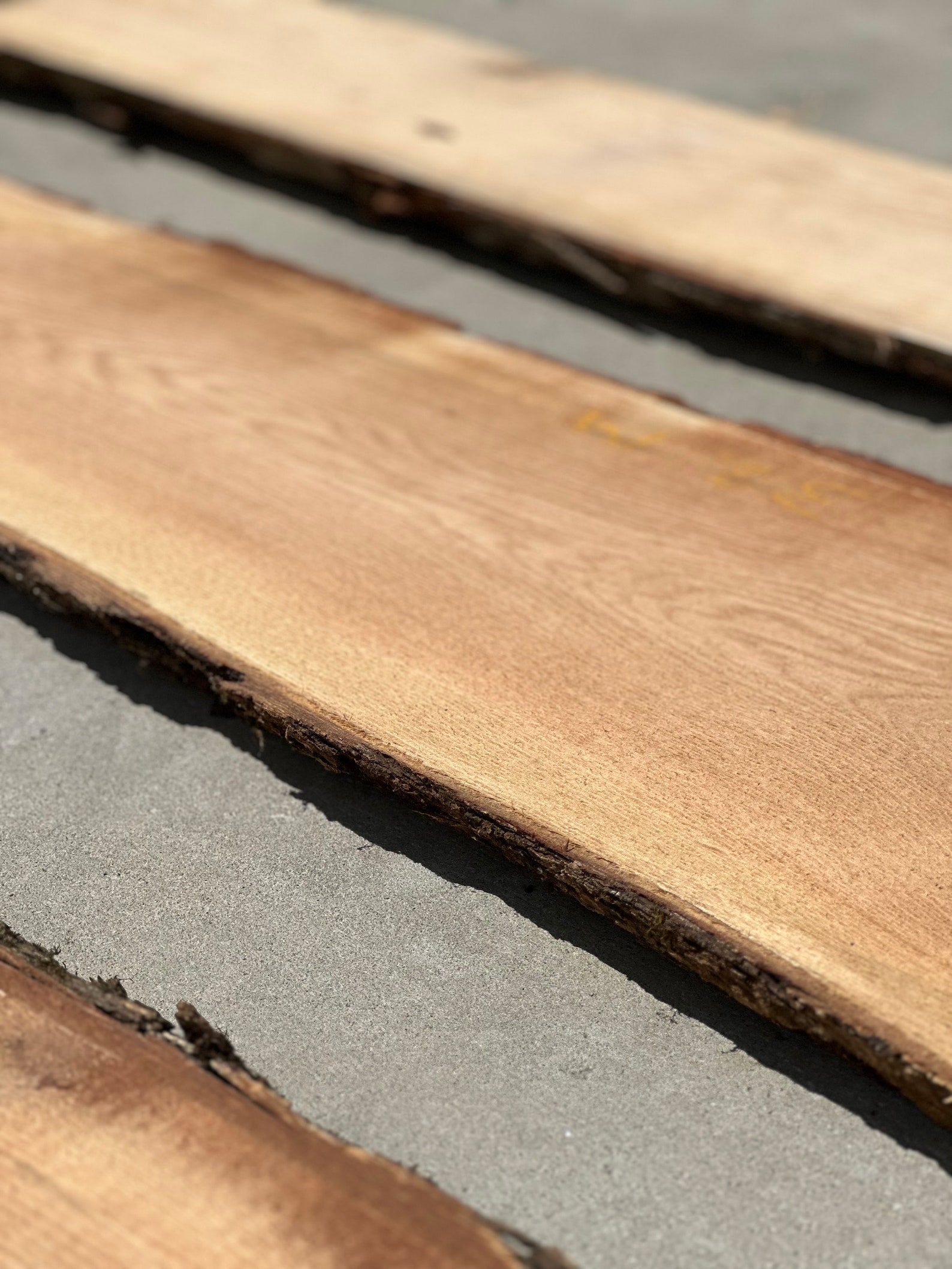 2 Inch Thick Unfinished WHITE OAK Wood Slabs With Live Edges - Etsy