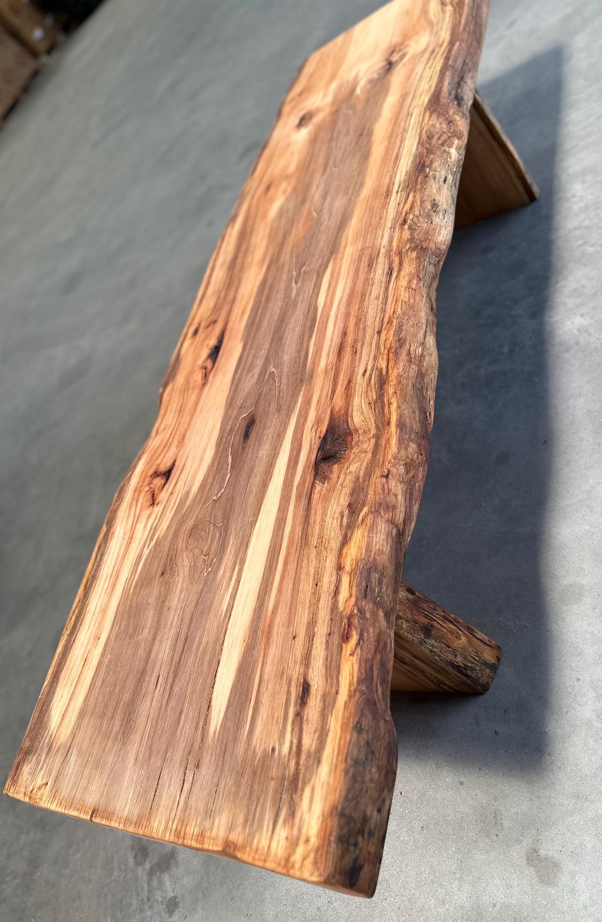 Stunning Live Edge Pecan Coffee Table – A One-of-a-kind Statement Piece ...