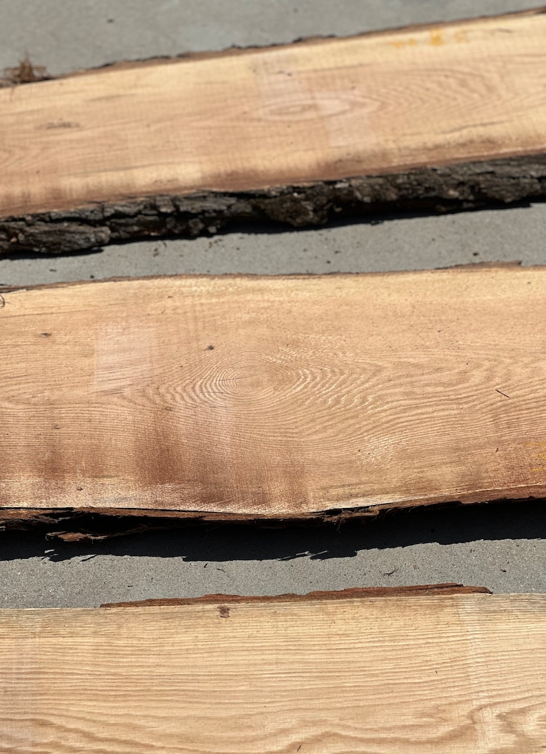 2 Inch Thick Unfinished WHITE OAK Wood Slabs With Live Edges - Etsy