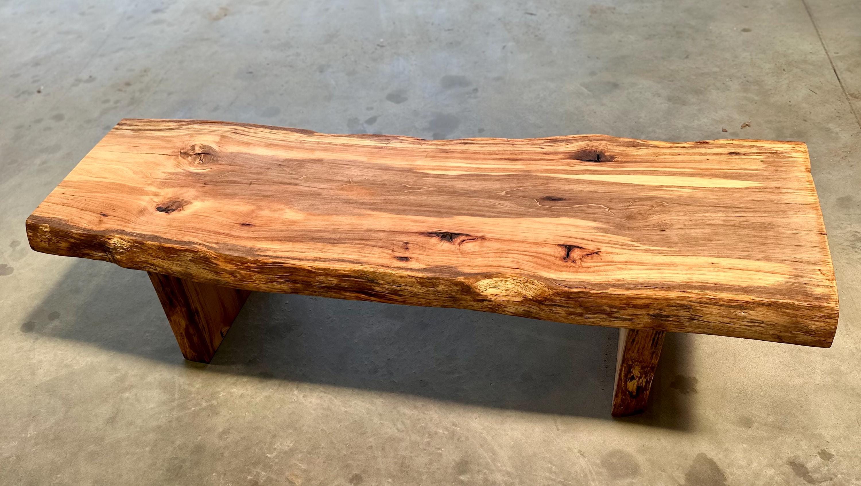 Stunning Live Edge Pecan Coffee Table – A One-of-a-kind Statement Piece ...