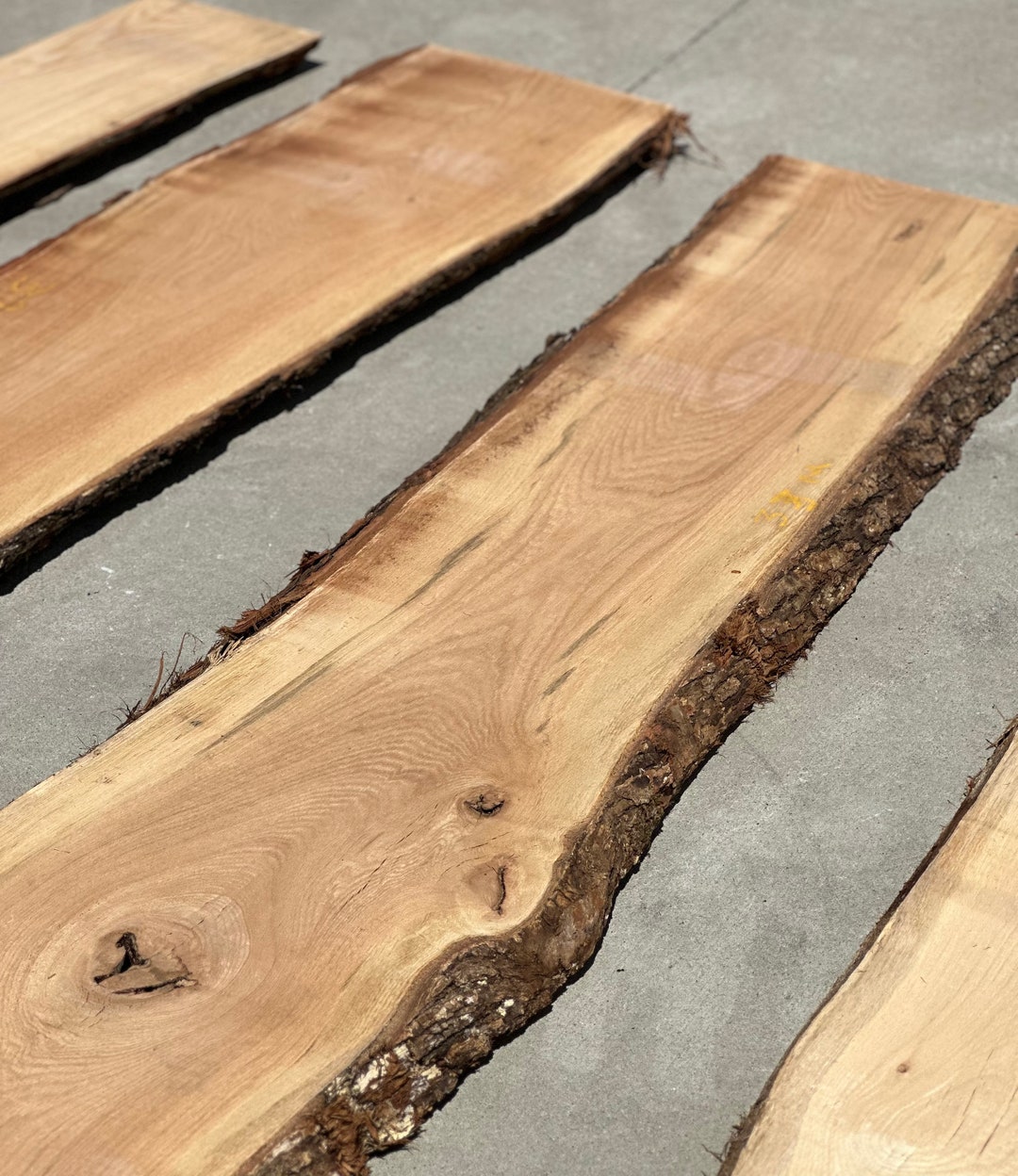 2 Inch Thick Unfinished WHITE OAK Wood Slabs With Live Edges - Etsy