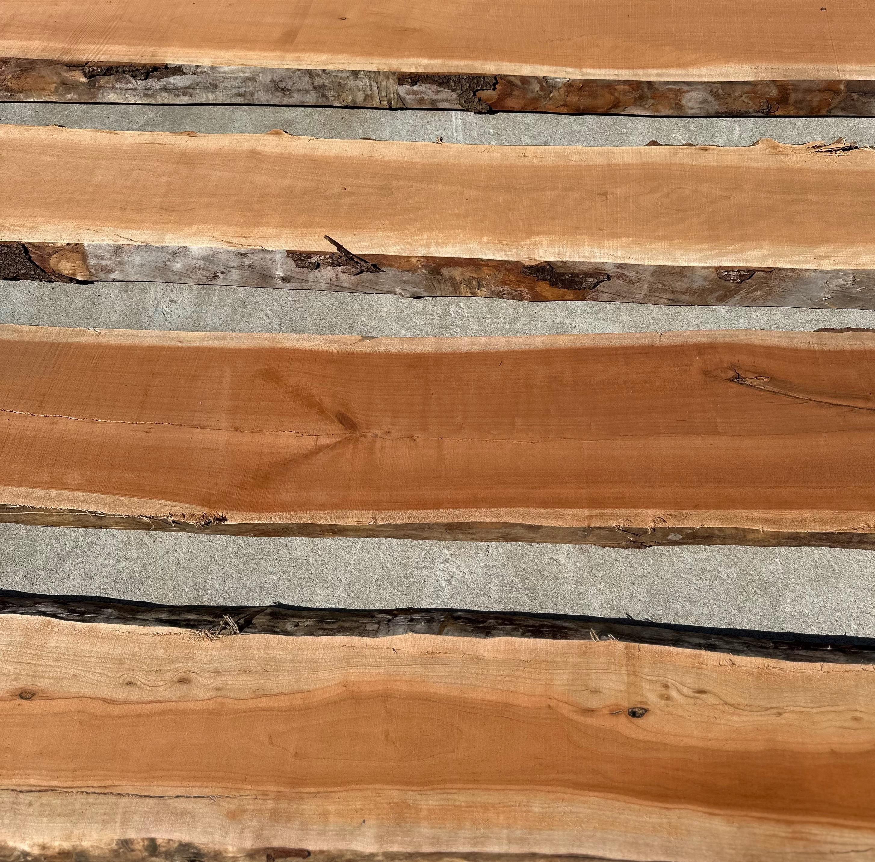 2 Inch Thick Unfinished CHERRY Wood Slabs With Live Edges - Etsy