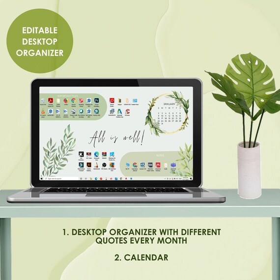 Desktop Wallpaper Organizer Macbook Folder Icons Mac Natural - Etsy